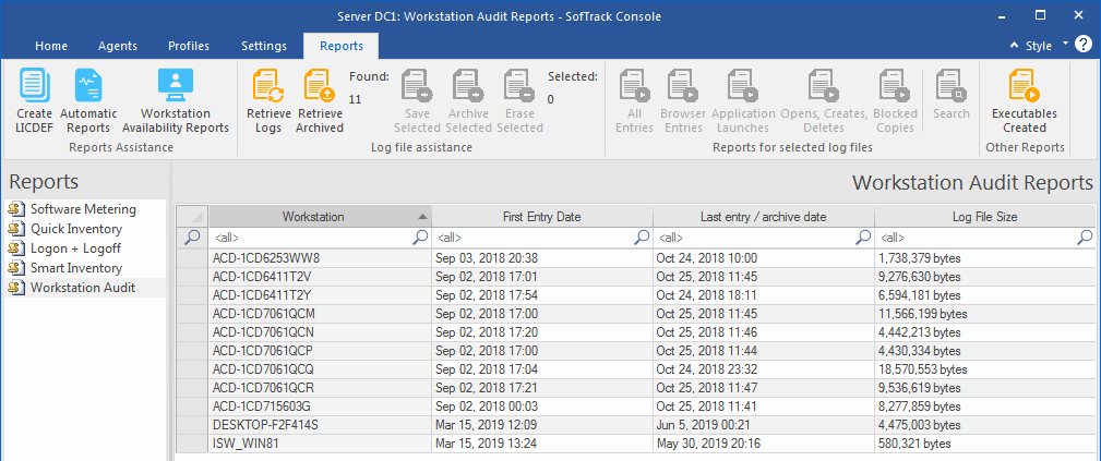 SofTrack Worldwide: SofTrack Workstation Audit Local File Activity