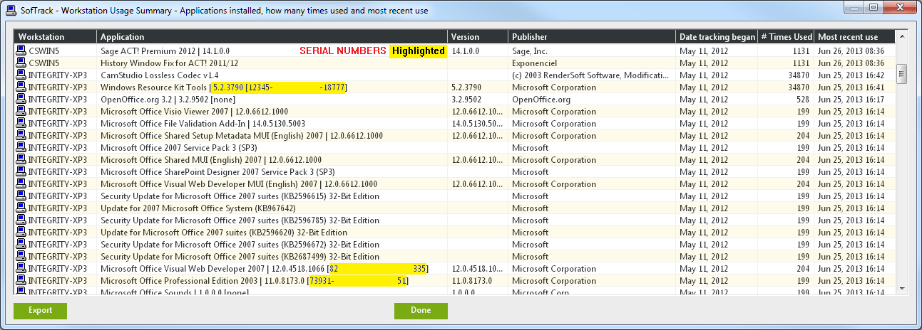 SofTrack Worldwide: SofTrack Compliance: Smart Inventory